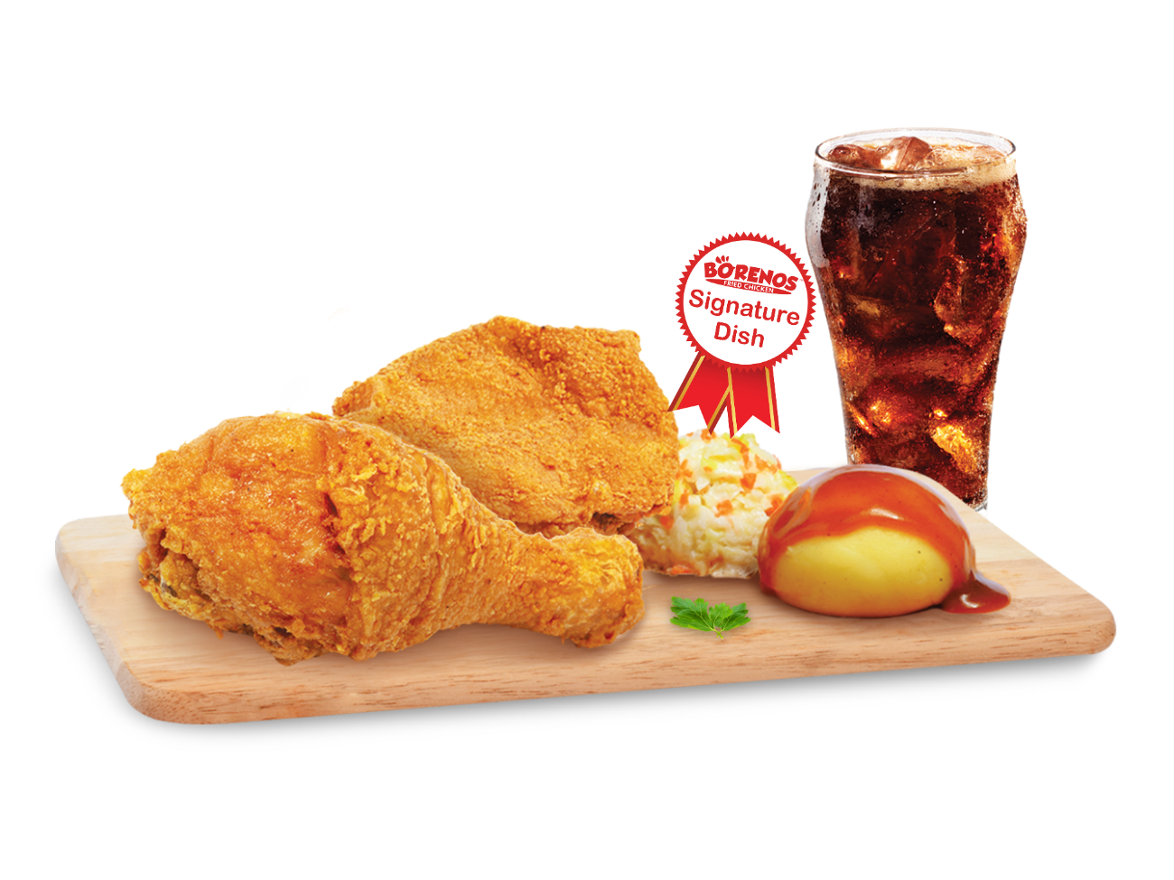2pc Meal - Borenos Fried Chicken | Sabah, Malaysia
